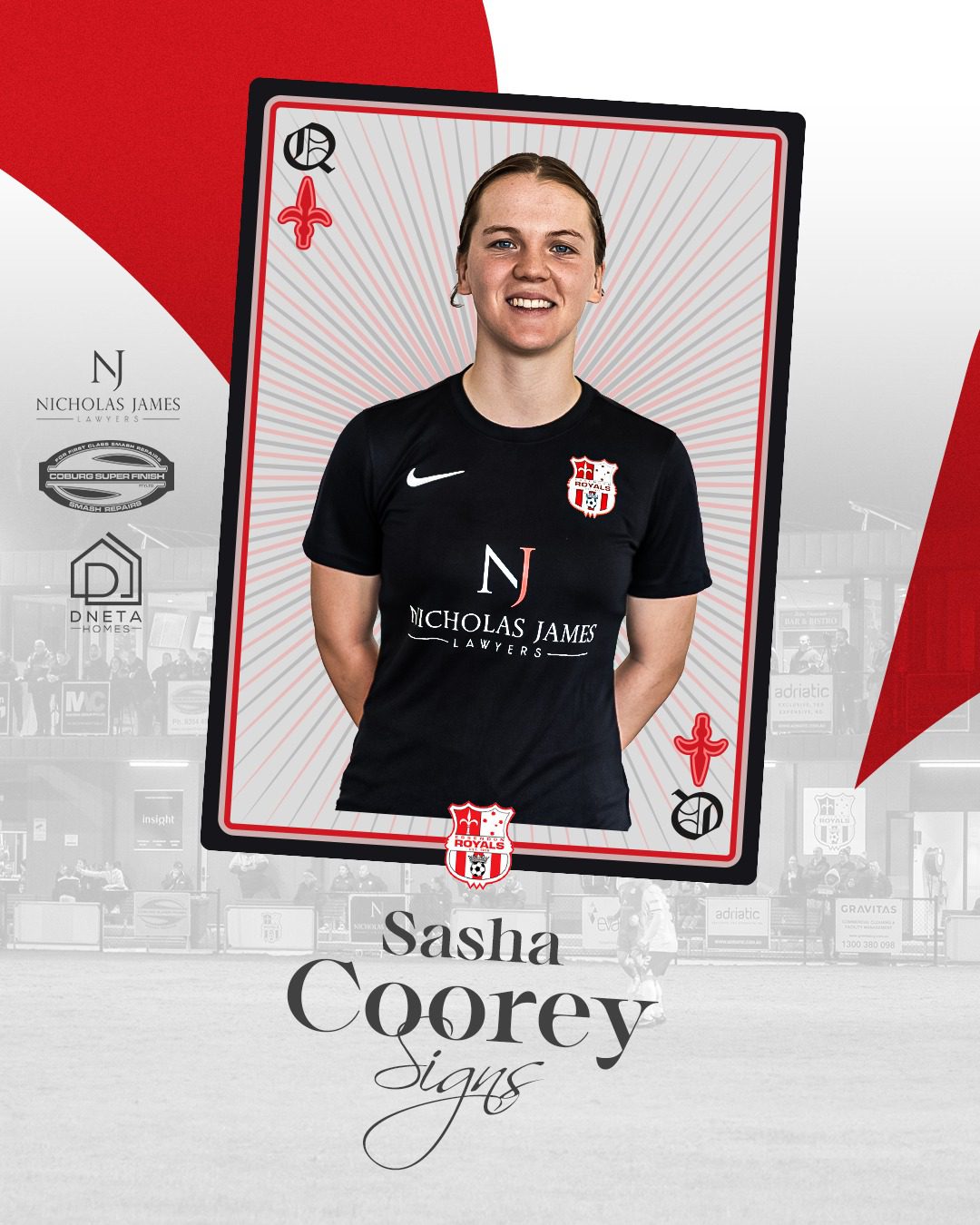 A-League Experience Joins the Royals as Sasha Coorey Signs for 2025 ...